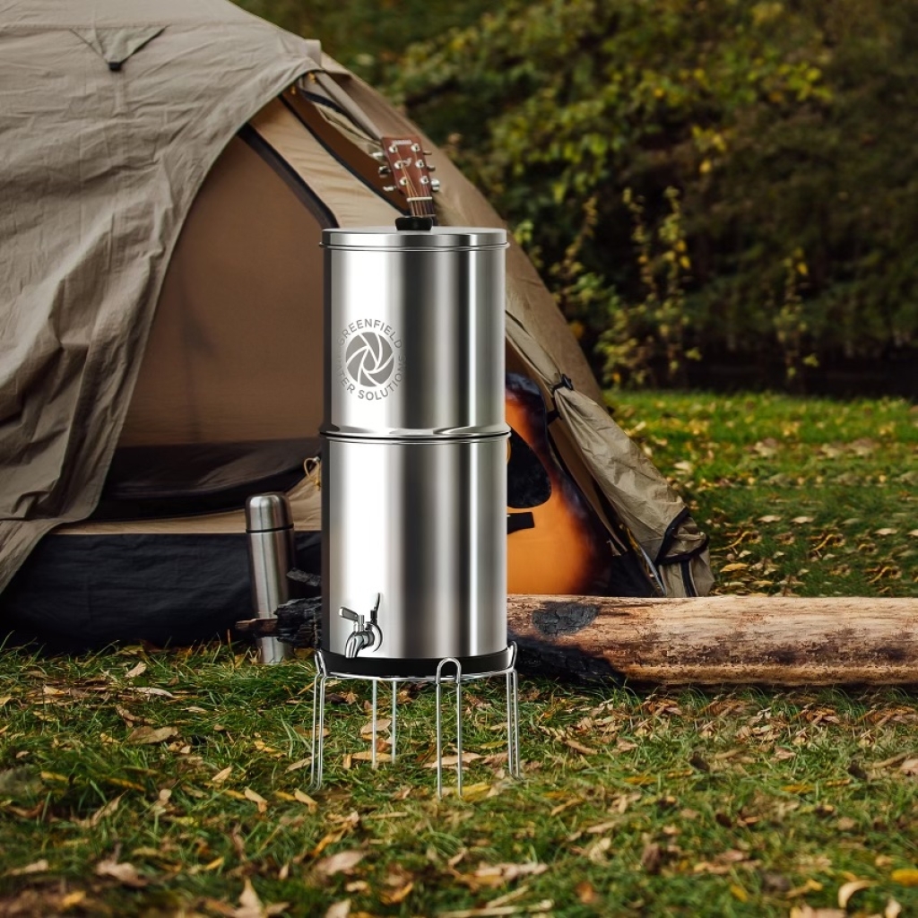 Greenfield Water Brand 1.5 Gallon Stainless Steel Gravity Feed System ...