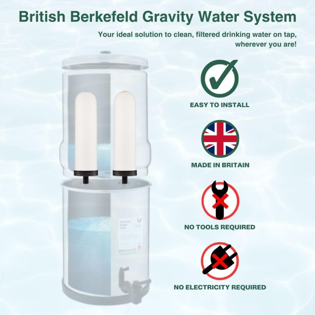 British Berkefeld Ultra Sterasyl Triple Stage Ceramic Gravity Feed ...